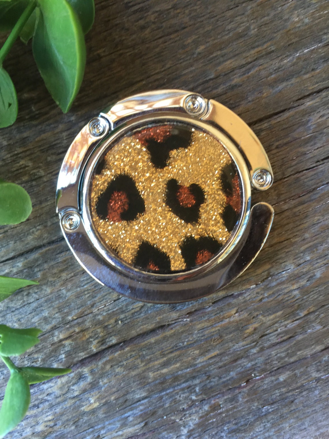 Purse Holder, Sparkle Leopard Print, Leopard Print Accessories, Leopard ...