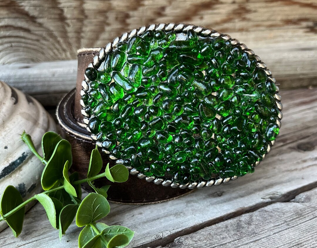 Belt Buckles,green Stone Belt Buckle,kelly Green Stone Belt Buckle ...