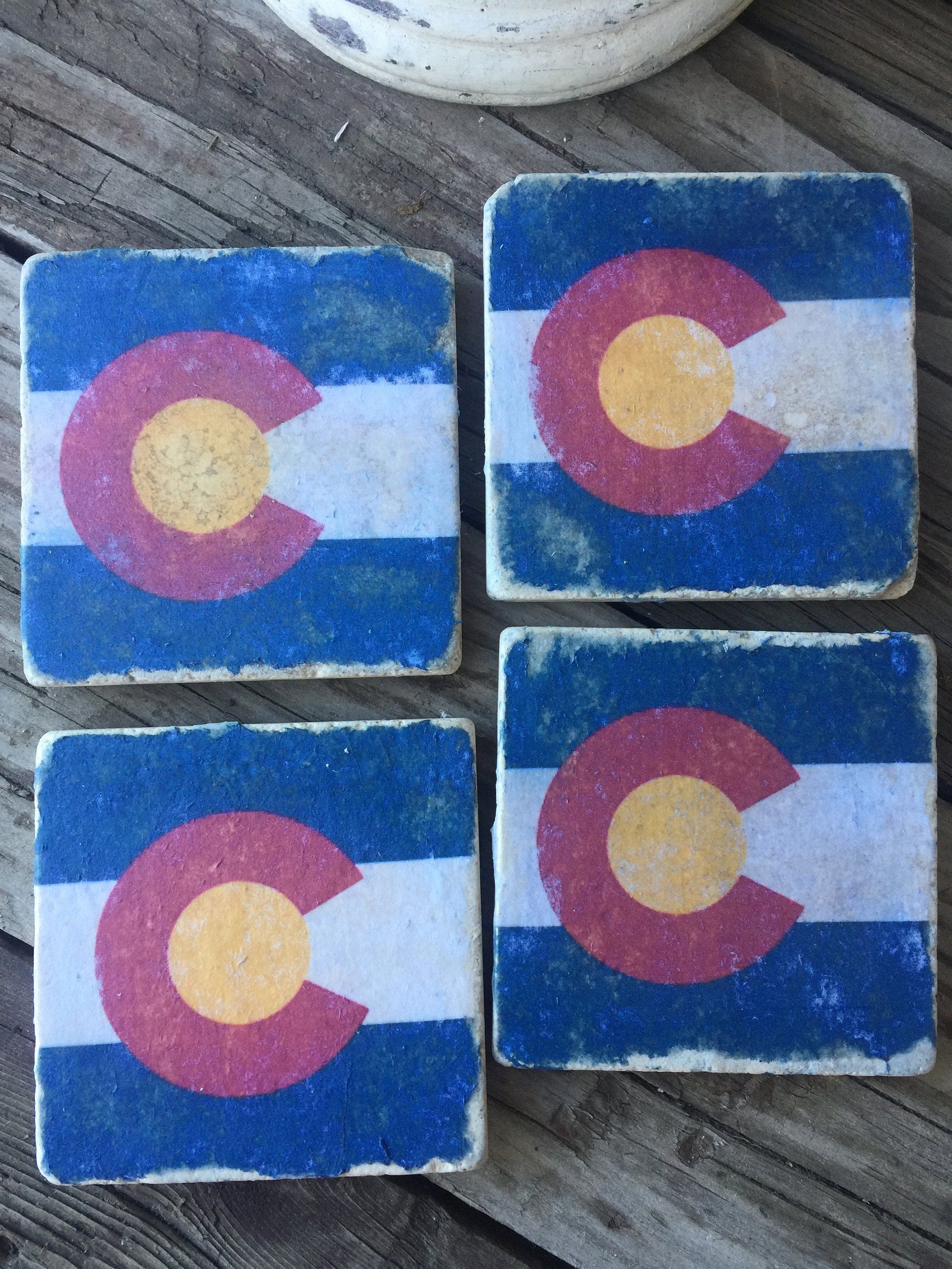 Natural Stone Coasters, Stone Coasters, Drinkware, Coasters, Custom ...