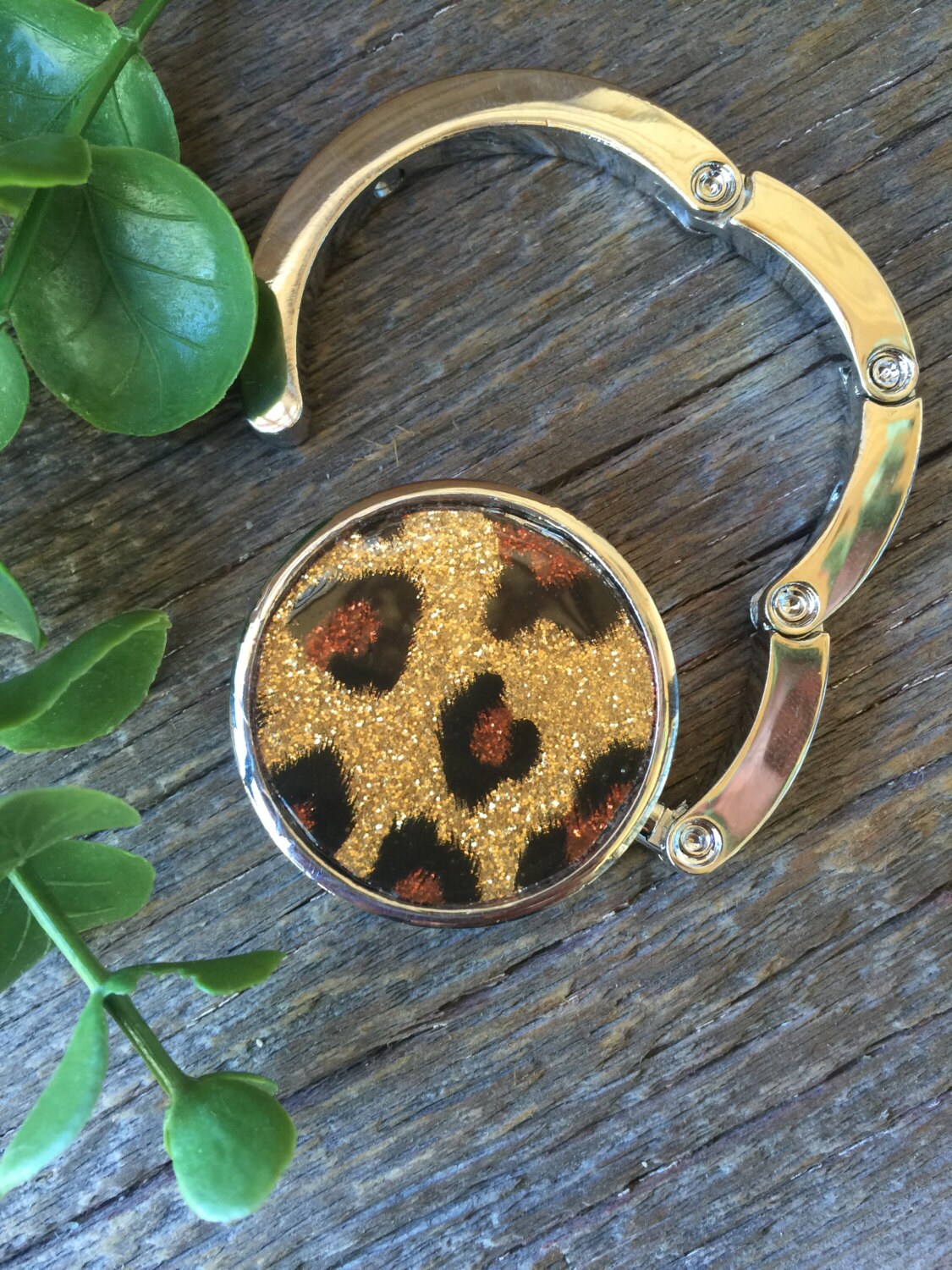 Purse Holder, Sparkle Leopard Print, Leopard Print Accessories, Leopard ...