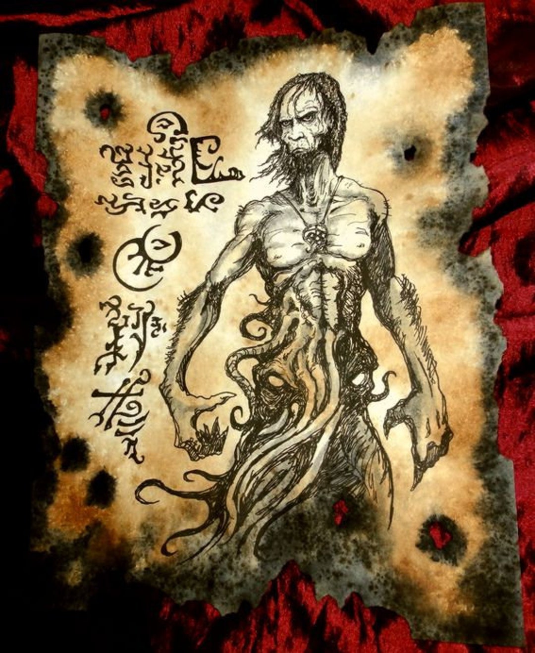 DUNWICH HORROR Cthulhu Larp Necronomicon Fragment Occult Magick ...