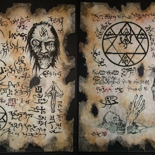 ELDRITCH DEVIL Cthulhu Larp Necronomicon Scrolls Dark Occult - Etsy