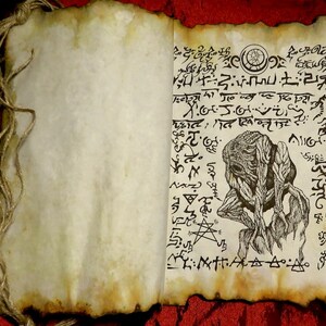 HYPERBOREAN DEMONS Tome Fragment Necronomicon Cthulhu Larp Prop ...
