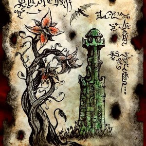 DEVIL FLOWERS Cthulhu Larp Necronomicon Fragment Occult Magick - Etsy