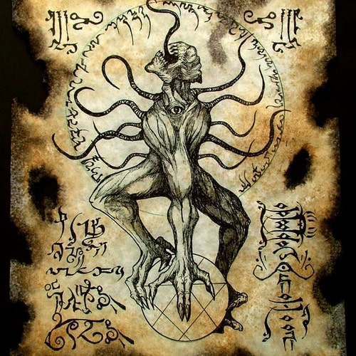 ELDRITCH DEVIL Cthulhu Larp Necronomicon Scrolls Dark Occult - Etsy