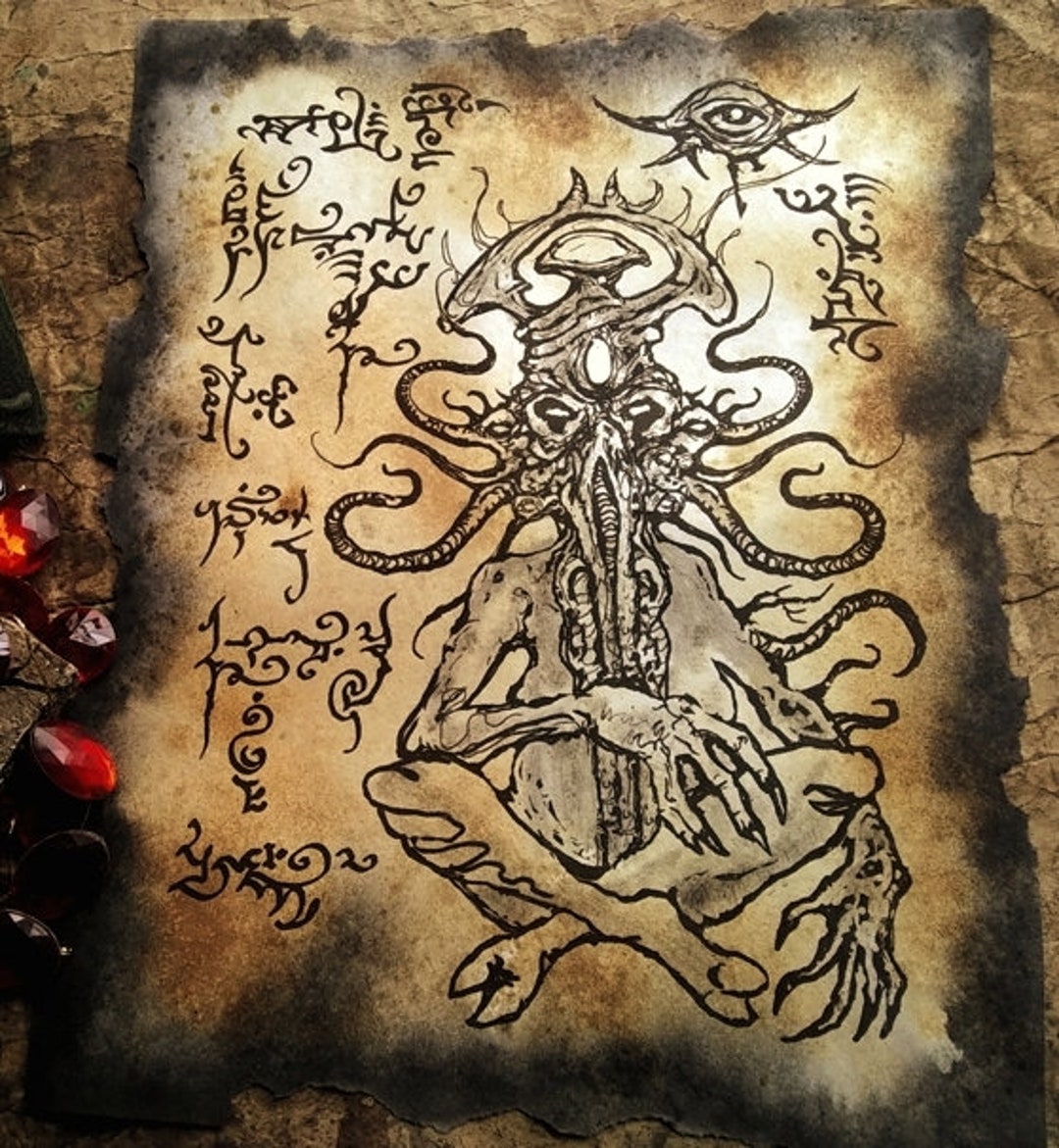 Demon Gods of Lemuria Monster Demon Necronomicon Page Occult Magick ...