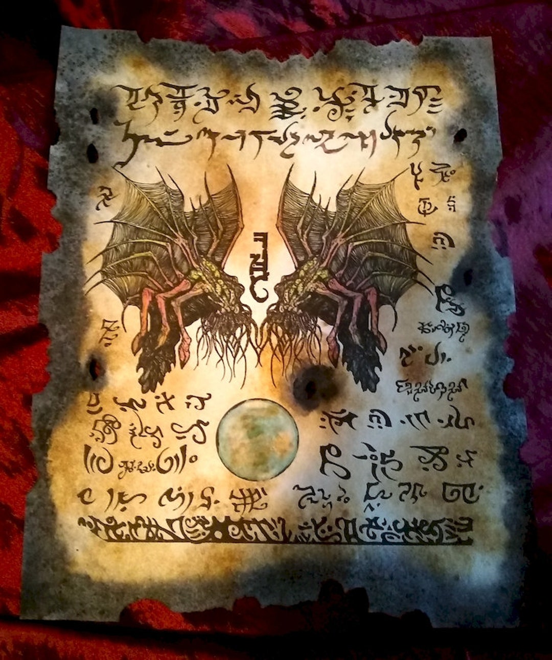 ALIENS From YUGGOTH Cthulhu Larp Necronomicon Fragment Demonology - Etsy