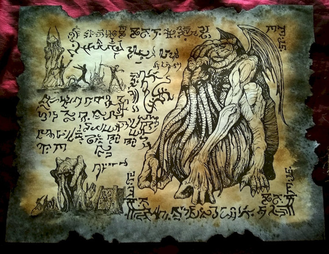CTHULHU CULTS Necronomicon Page Scroll Magick Occult Witch - Etsy