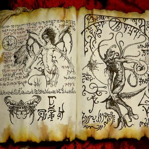 HYPERBOREAN DEMONS Tome Fragment Necronomicon Cthulhu Larp Prop ...