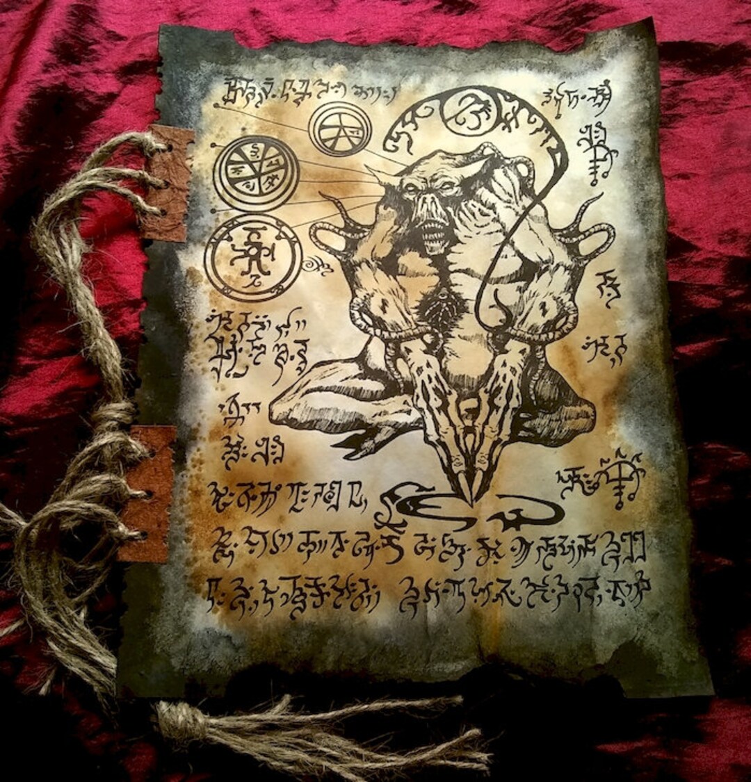 RITUALS OF TSATHOGGUA Tome Fragment Necronomicon Cthulhu Larp Prop ...