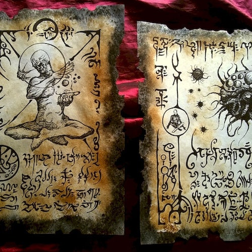 AZATHOTH RITUALS Necronomicon Fragments Cthulhu Larp Spellbook - Etsy