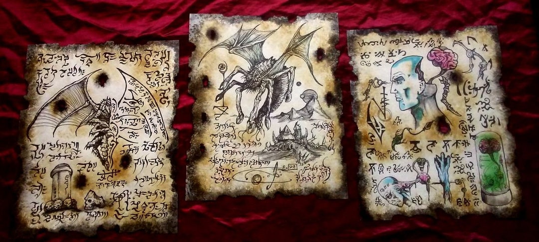 YUGGOTH RITUALS Necronomicon Fragments Cthulhu Larp Lovecraft Cosplay ...