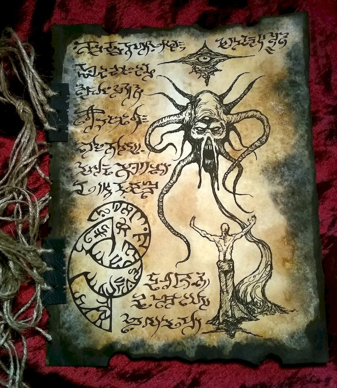 HYPERBOREAN DEMONS Tome Fragment Necronomicon Cthulhu Larp Prop ...