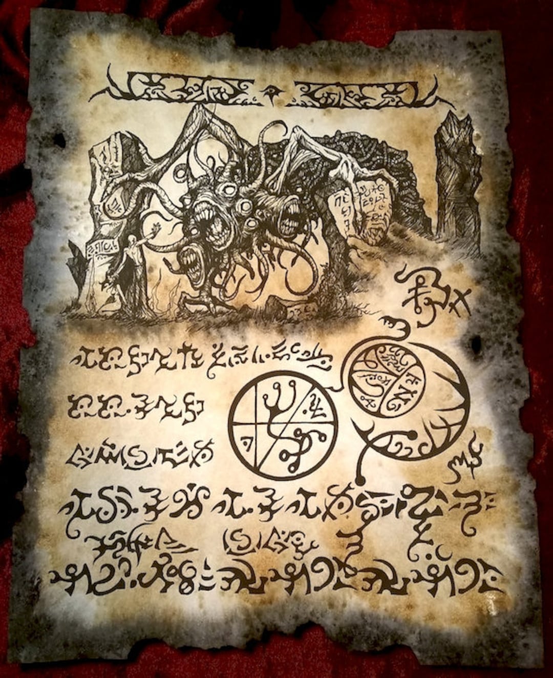 YOG SOTHOTH RITUAL Cthulhu Larp Necronomicon Fragment Occult Horror ...