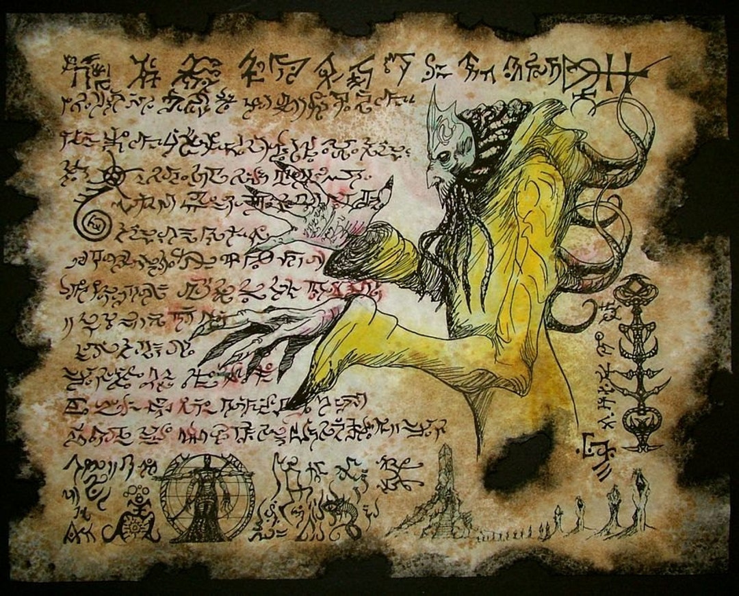 HALI RITUALS Cthulhu Larp Necronomicon Scrolls Dark Witchcraft Magick ...