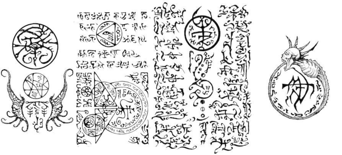 NECRONOMICON PAGES Instant Download ELDRITCH Seals and Occult - Etsy