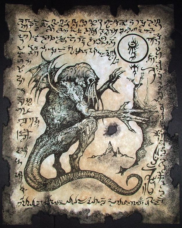RITUALES del culto de CTHULHU Necronomicón fragmentos oculto | Etsy