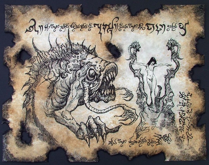 Bride of Dagon Necronomicon Fragment - Etsy