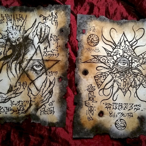 AZATHOTH RITUALS Necronomicon Fragments Cthulhu Larp Spellbook - Etsy