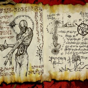 HYPERBOREAN DEMONS Tome Fragment Necronomicon Cthulhu Larp Prop ...