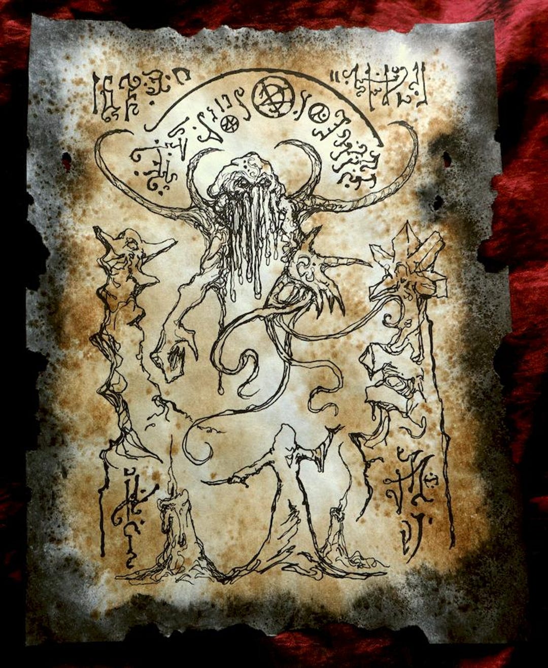 The Thing From the Stones Necronomicon Art Cthulhu Rpg Larp Prop Occult ...