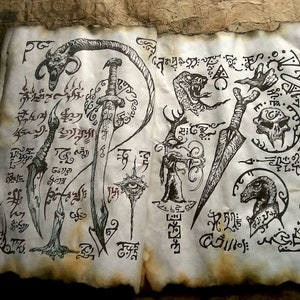 YIG SORCERY NECRONOMICON Tome Cthulhu Larp Prop Lovecraft Monsters - Etsy