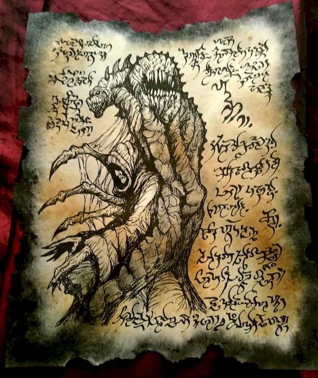 MALYGRIS the WIZARD Necronomicon Cthulhu Rpg Larp Prop Occult Dnd - Etsy