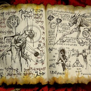 HYPERBOREAN DEMONS Tome Fragment Necronomicon Cthulhu Larp Prop ...