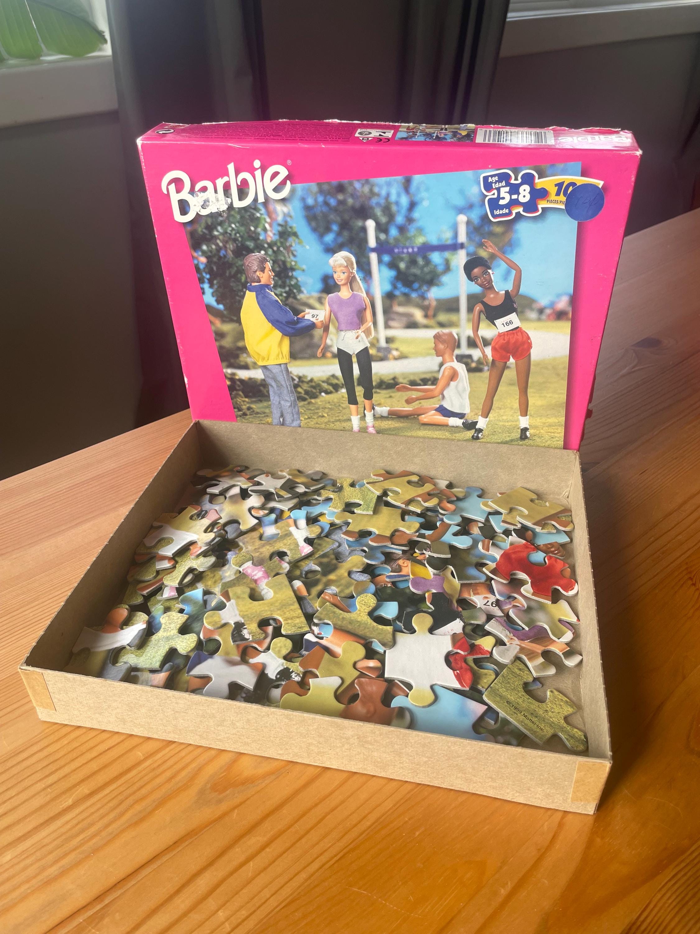 Vintage Mattel 1998 Barbie Puzzle - Complete With Original Box - 90s ...