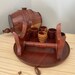 Vintage Wood Barrel Decanter Set With Wooden Shot Glasses | Rustic ...