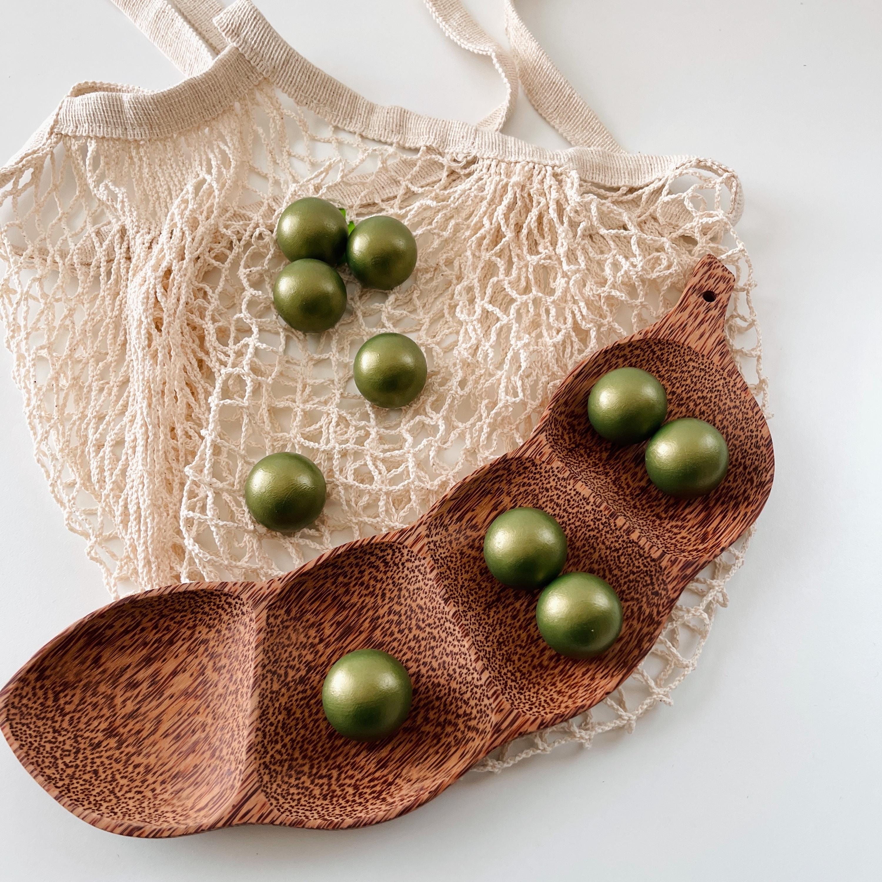Handcrafted Montessori Sensory Pea Pod Tray for Learning Activities - Etsy