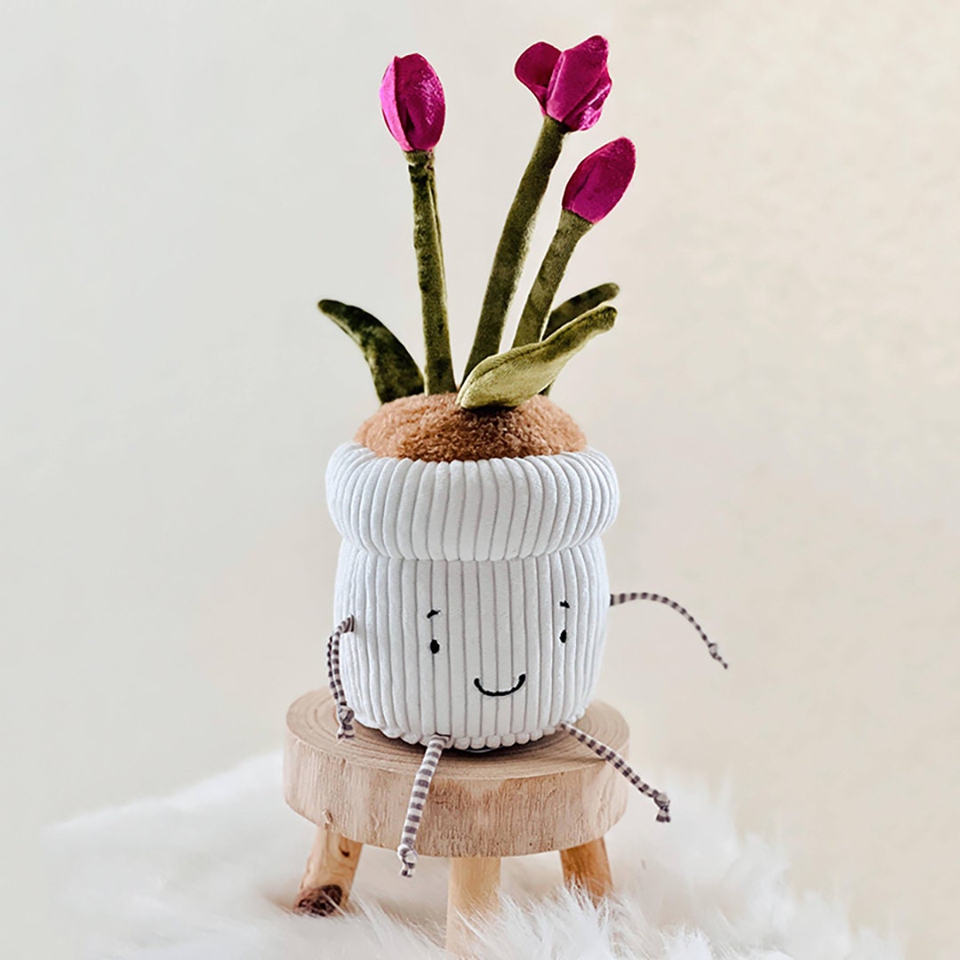 Tulip Plant Plushie Crochet Plant Plush Creatures First - Etsy