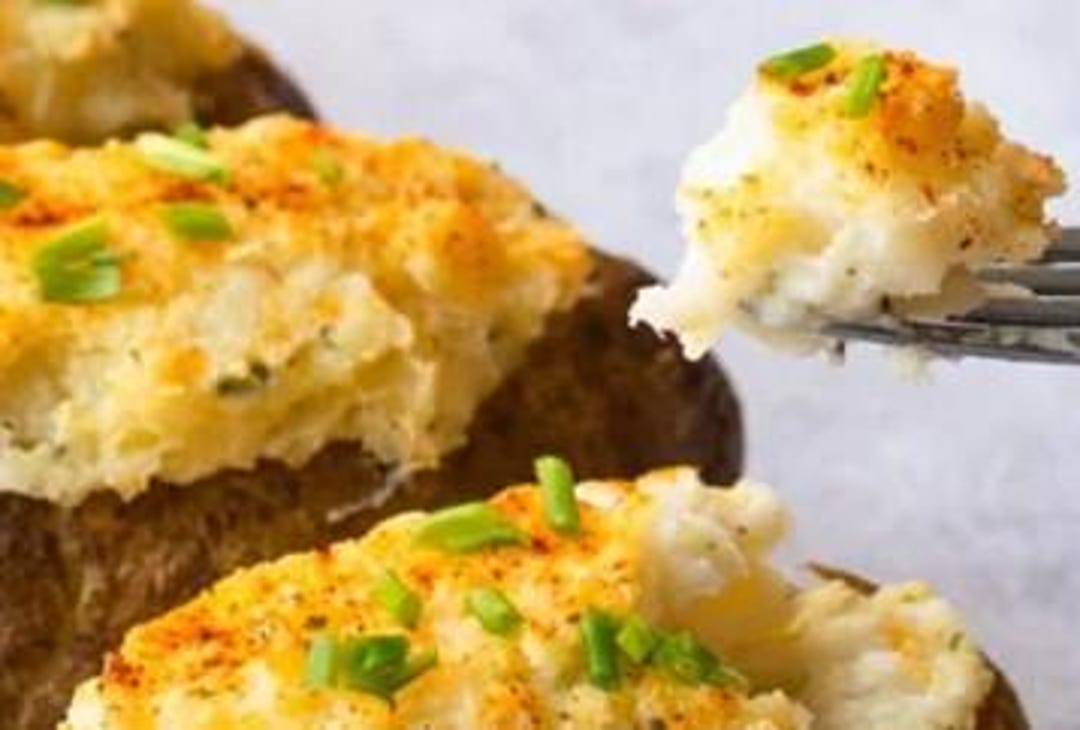 Jacket Potato Stuffed With Garlic and Herbs Neurodivergent Friendly ...