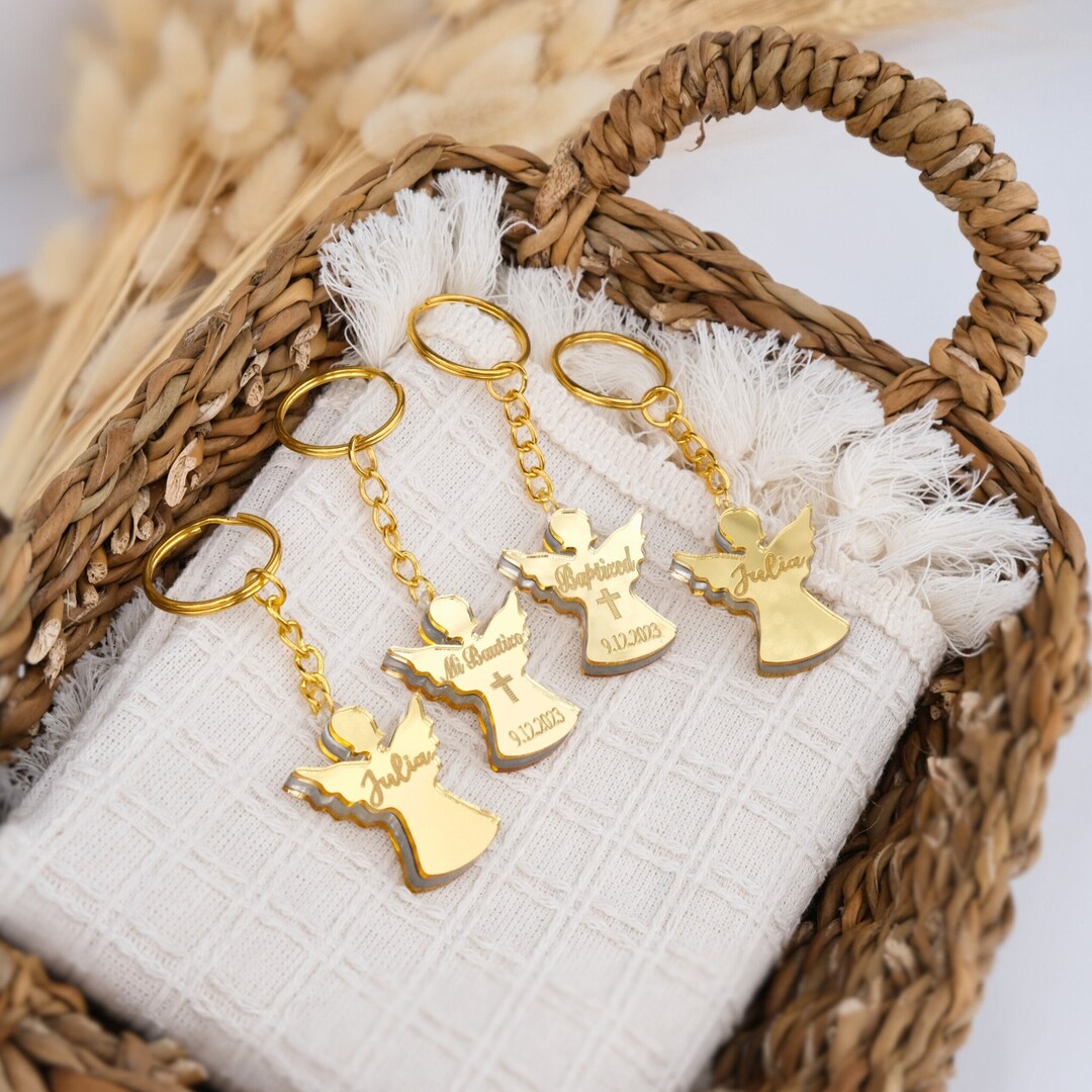 Christening Keychain Favors, Mi Bautizo, Baptism Favors for Guest ...