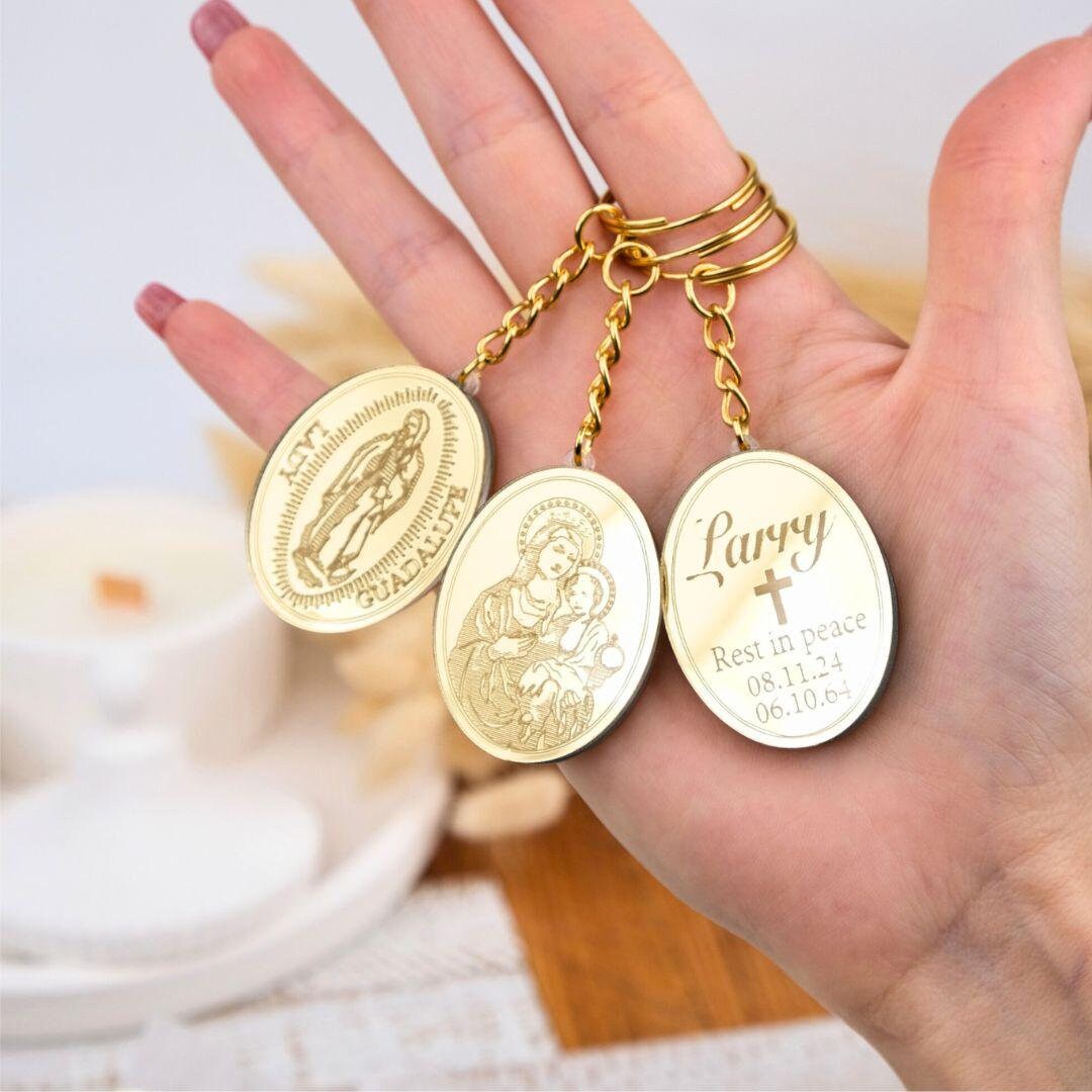 Personalized Funeral Favors, Celebration of Life Keychains, Custom ...