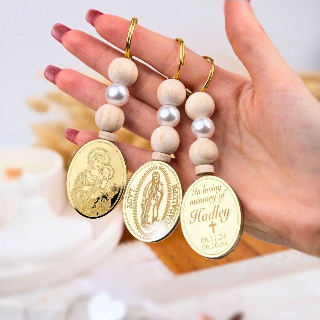 Personalized Funeral Favors, Memorial Keychains for Guest, Custom ...