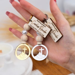 Personalized Funeral Keepsakes, Personalized Memorial Service Keychain ...