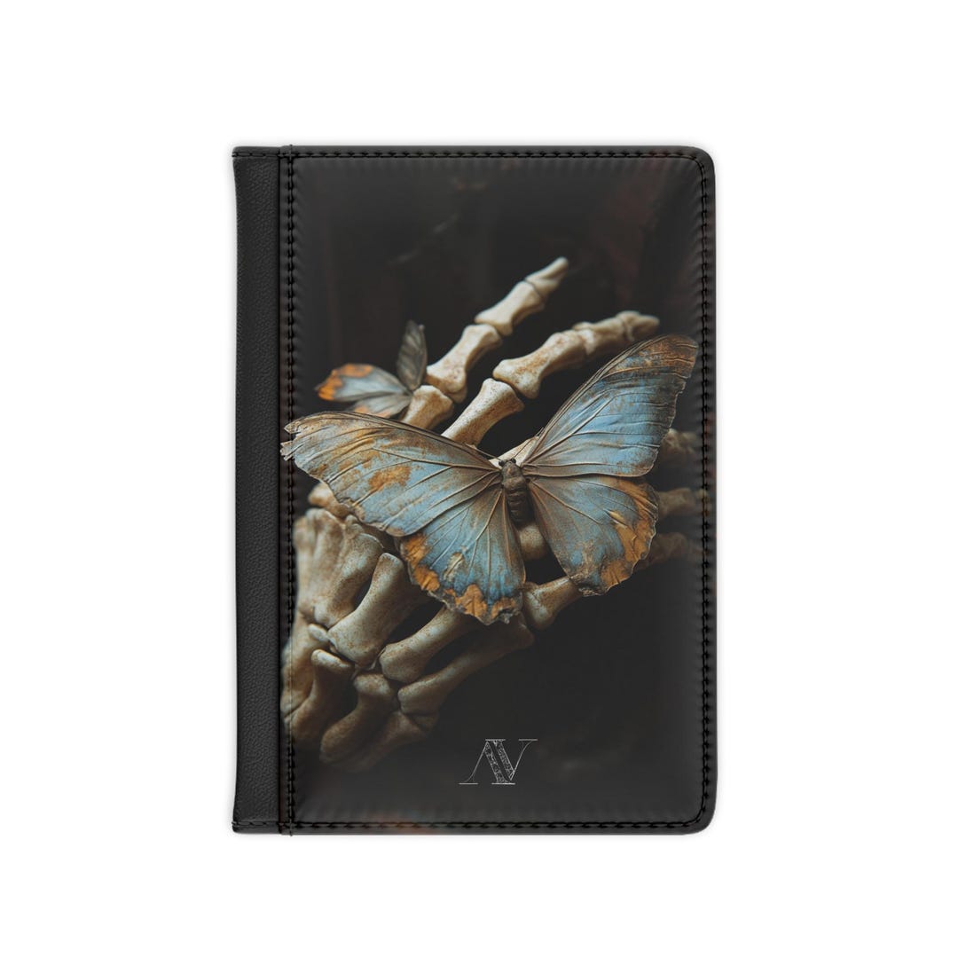 Vanitas Butterfly Skeleton Passport Cover Travel Accessory for ...
