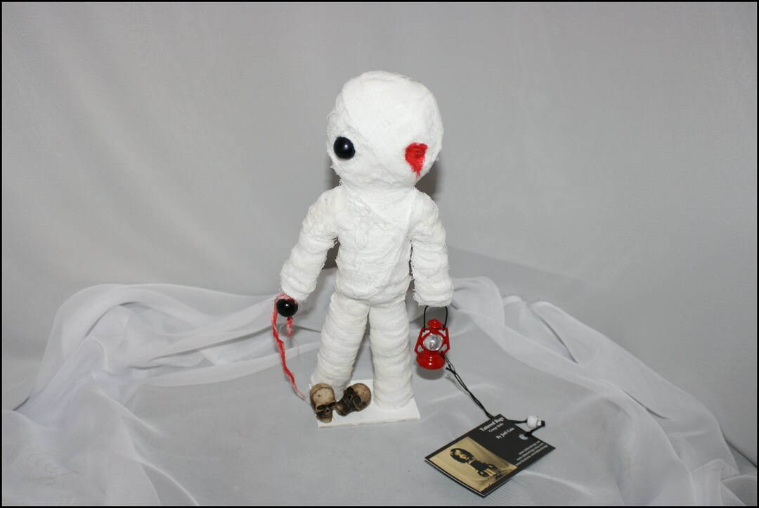 Mummy Sculpture Creepy Gothic Halloween Folk Art by Jodi Cain Tattered ...