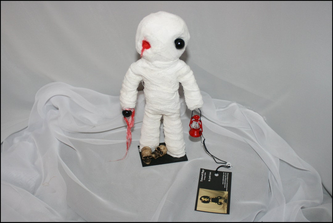 Mummy Sculpture Creepy Gothic Halloween Folk Art by Jodi Cain Tattered ...