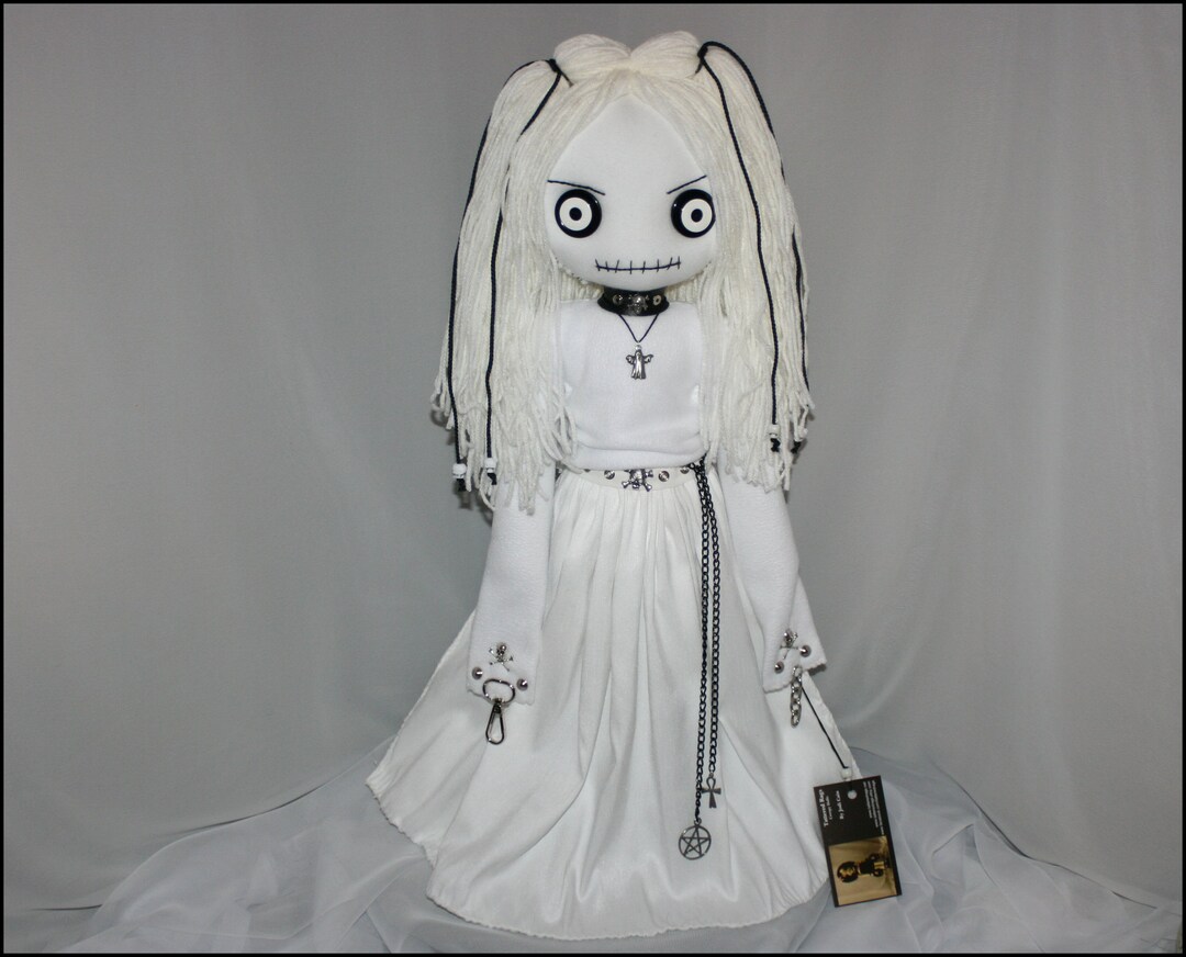 OOAK Spooky Psycho Ghost Dead Rag Doll Straight Jacket Creepy Gothic ...