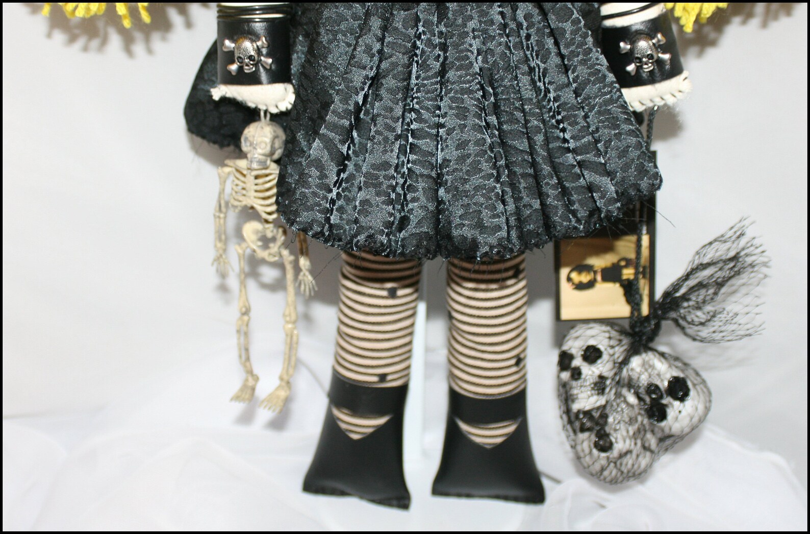 OOAK Hand Stitched Siamese Twin Rag Doll Creepy Gothic Folk Art by Jodi ...