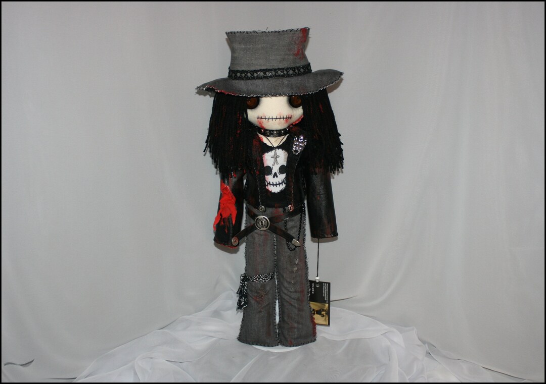 OOAK Hand Stitched Zombie Rag Doll Creepy Gothic Horror Folk Art by ...