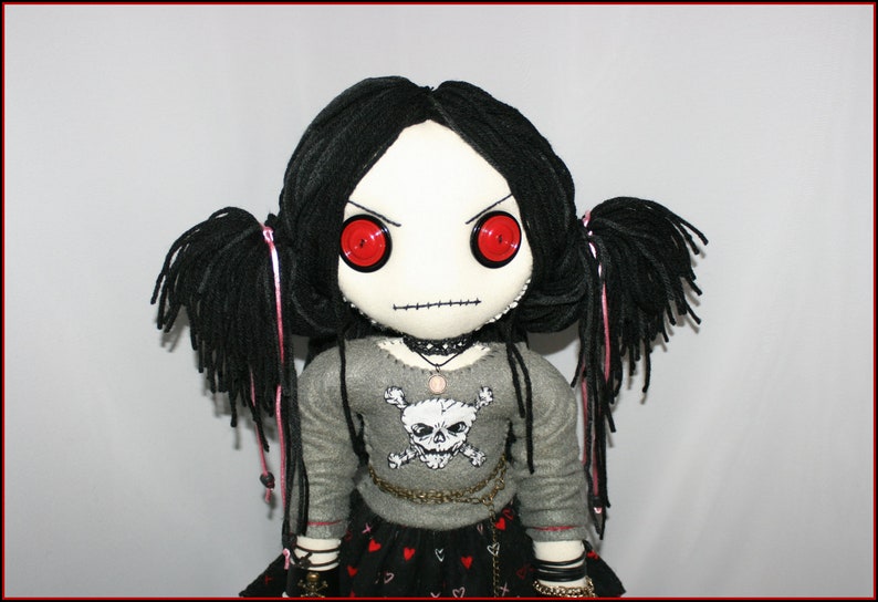 OOAK Hand Stitched Rag Doll With Headless Dolly Creepy Gothic - Etsy