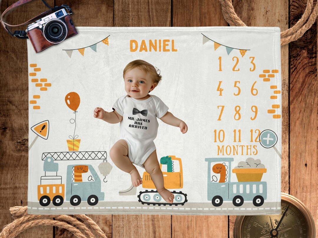 Custom Milestone Blanket Personalized Custom Blanket Milestone Blanket ...