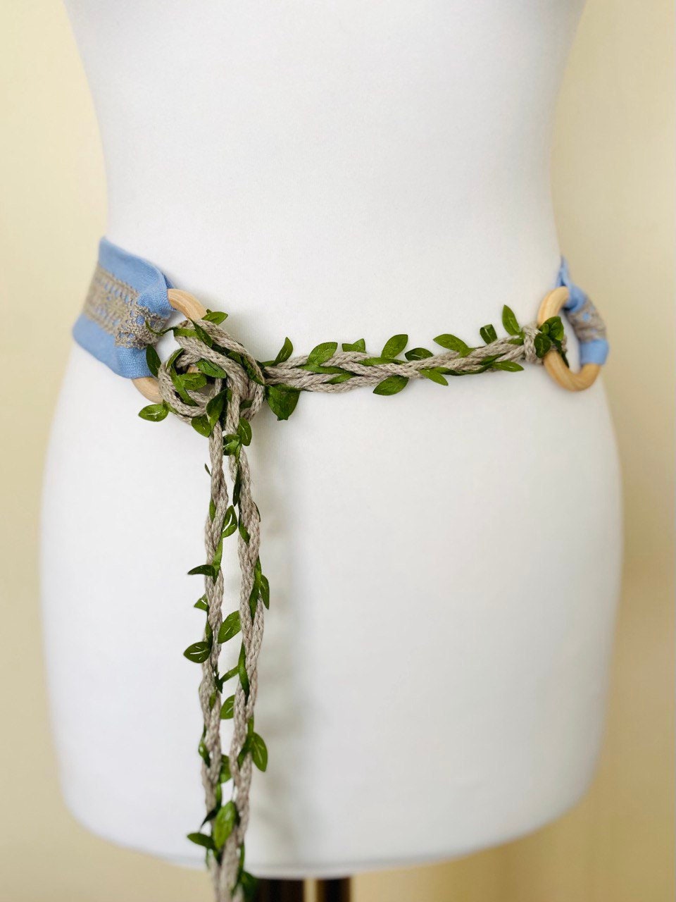 Linen Wedding Fantasy Belt Festival Linen Lace Belt Celtic Renaissance ...