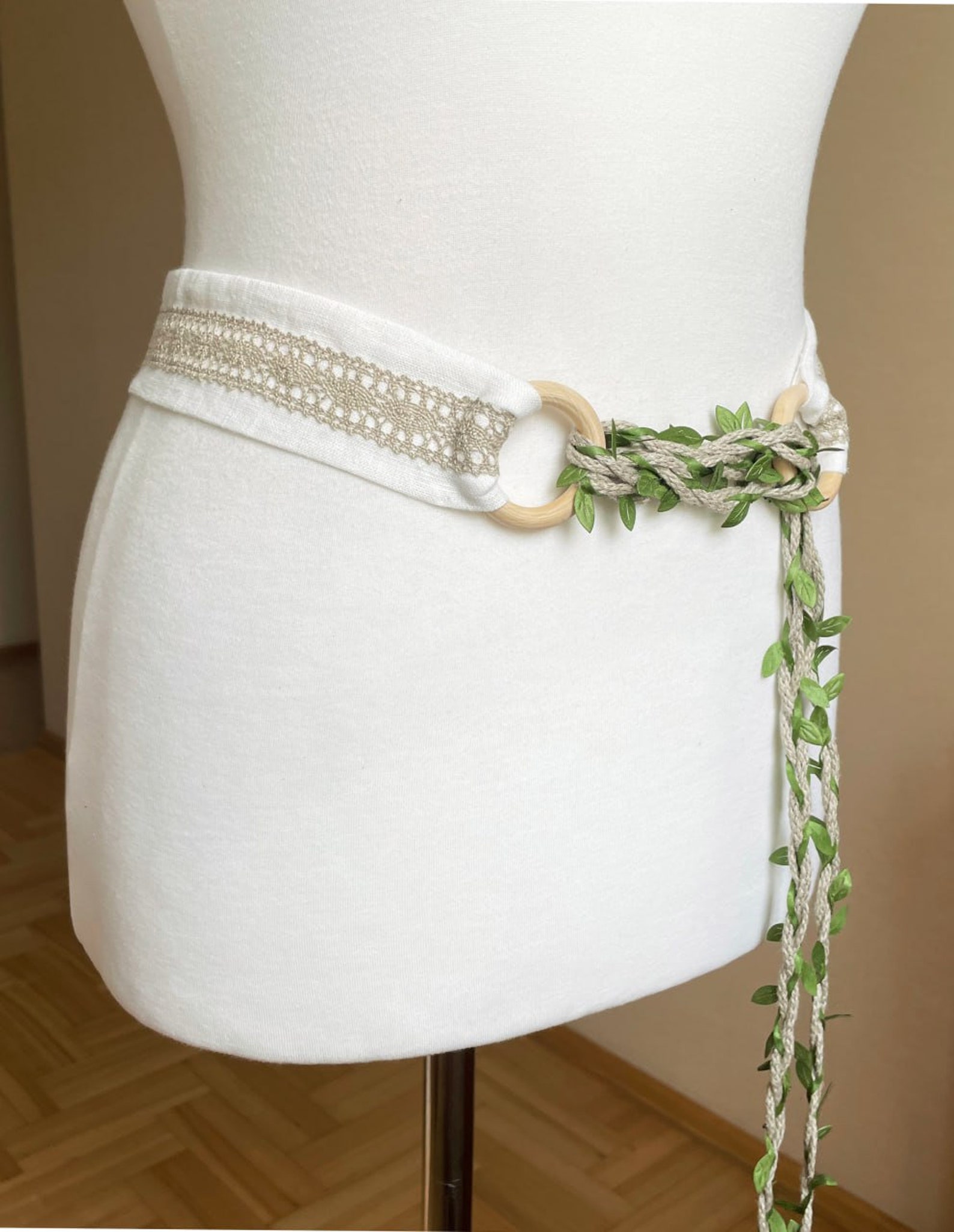 Linen Wedding Fantasy Belt Festival Linen Lace Belt Celtic Renaissance ...