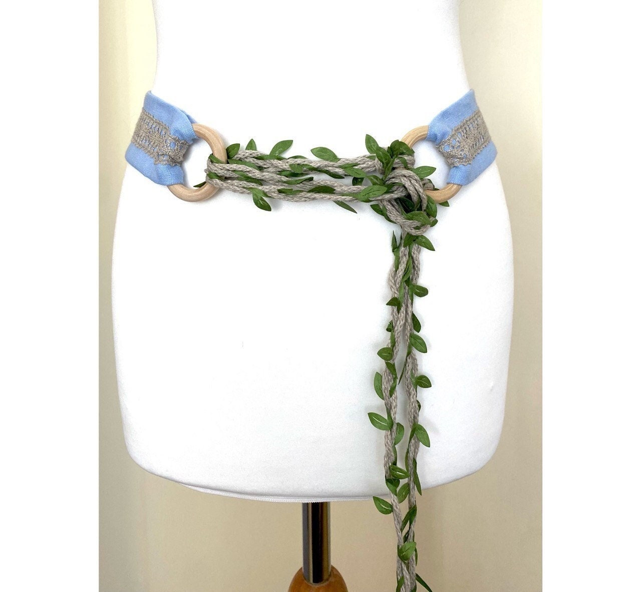 Linen Wedding Fantasy Belt Festival Linen Lace Belt Celtic Renaissance ...