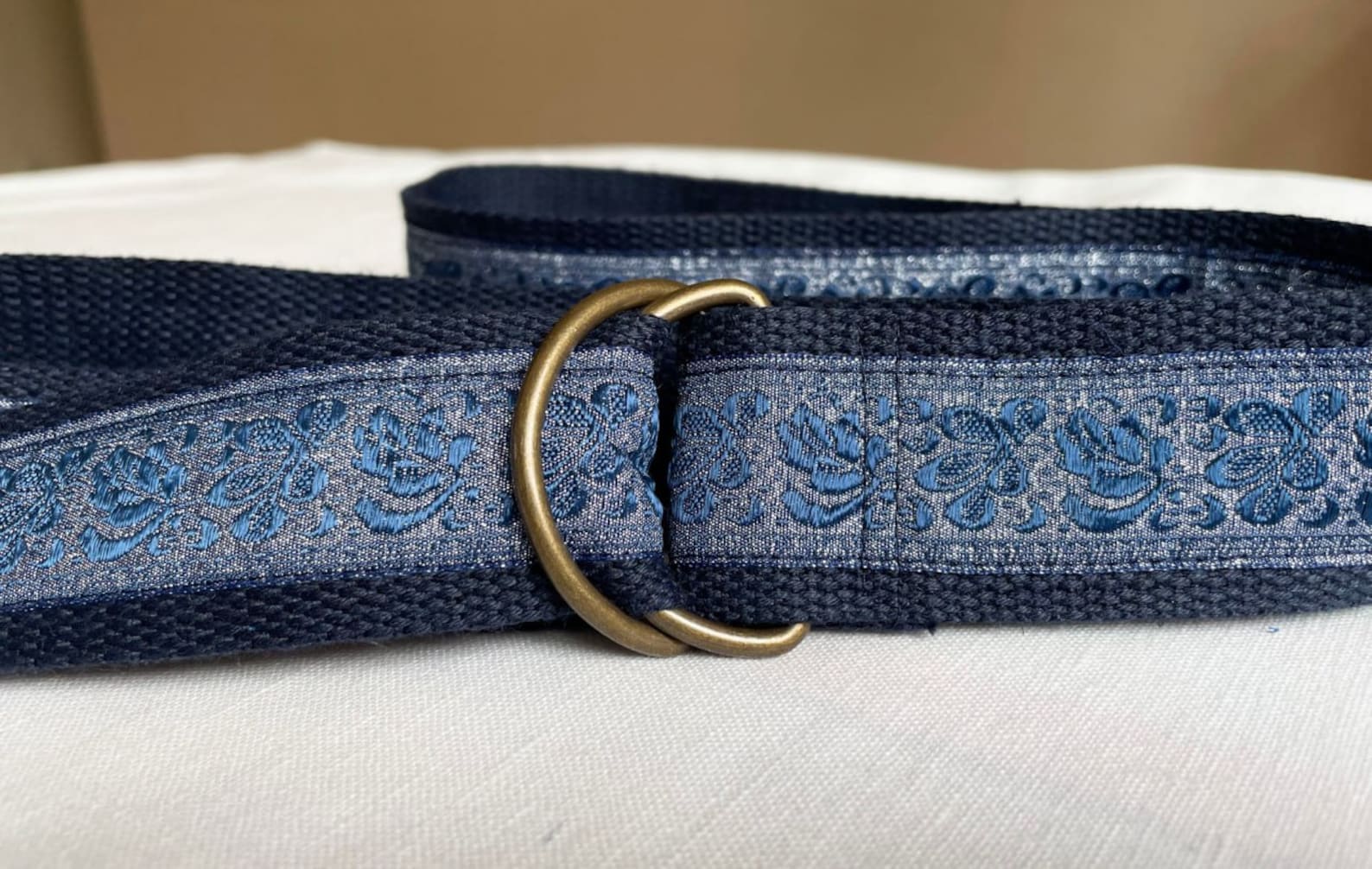 Plus Size Jeans Dress Jacquard Ribbon Belt Cotton Webbing Metal D Rings ...