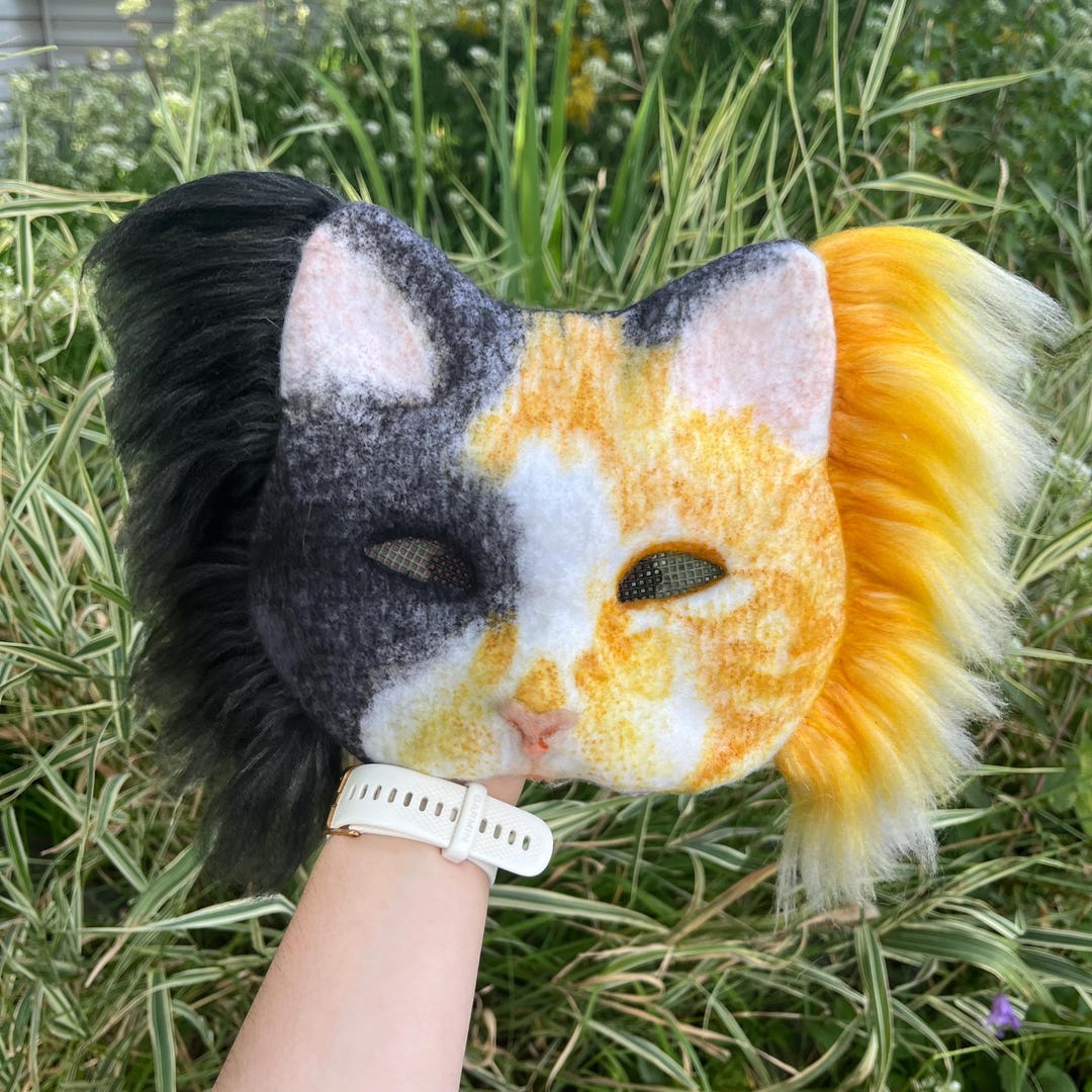 Calico Cat Mask - Etsy
